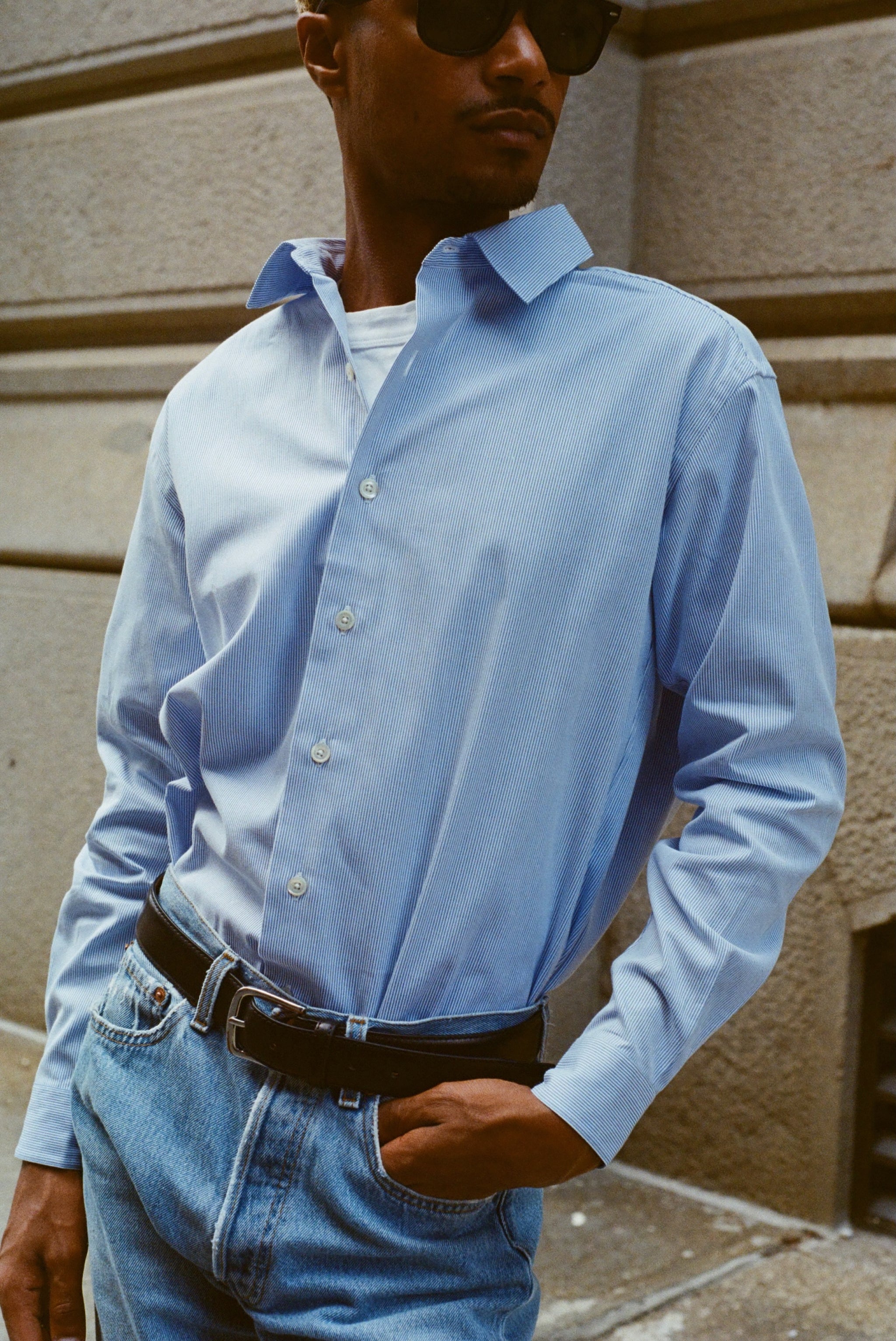 Noble Shirt in Blue Stripe