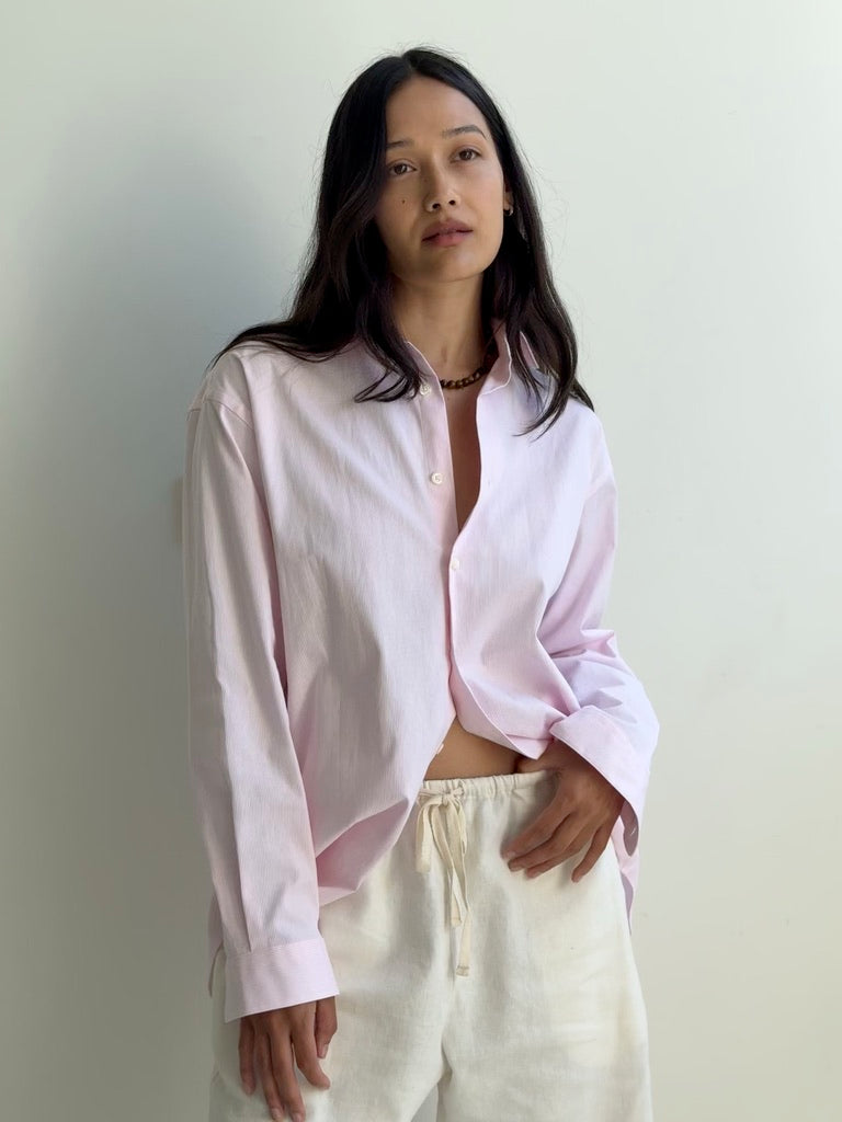 Noble Shirt in Pink Stripe