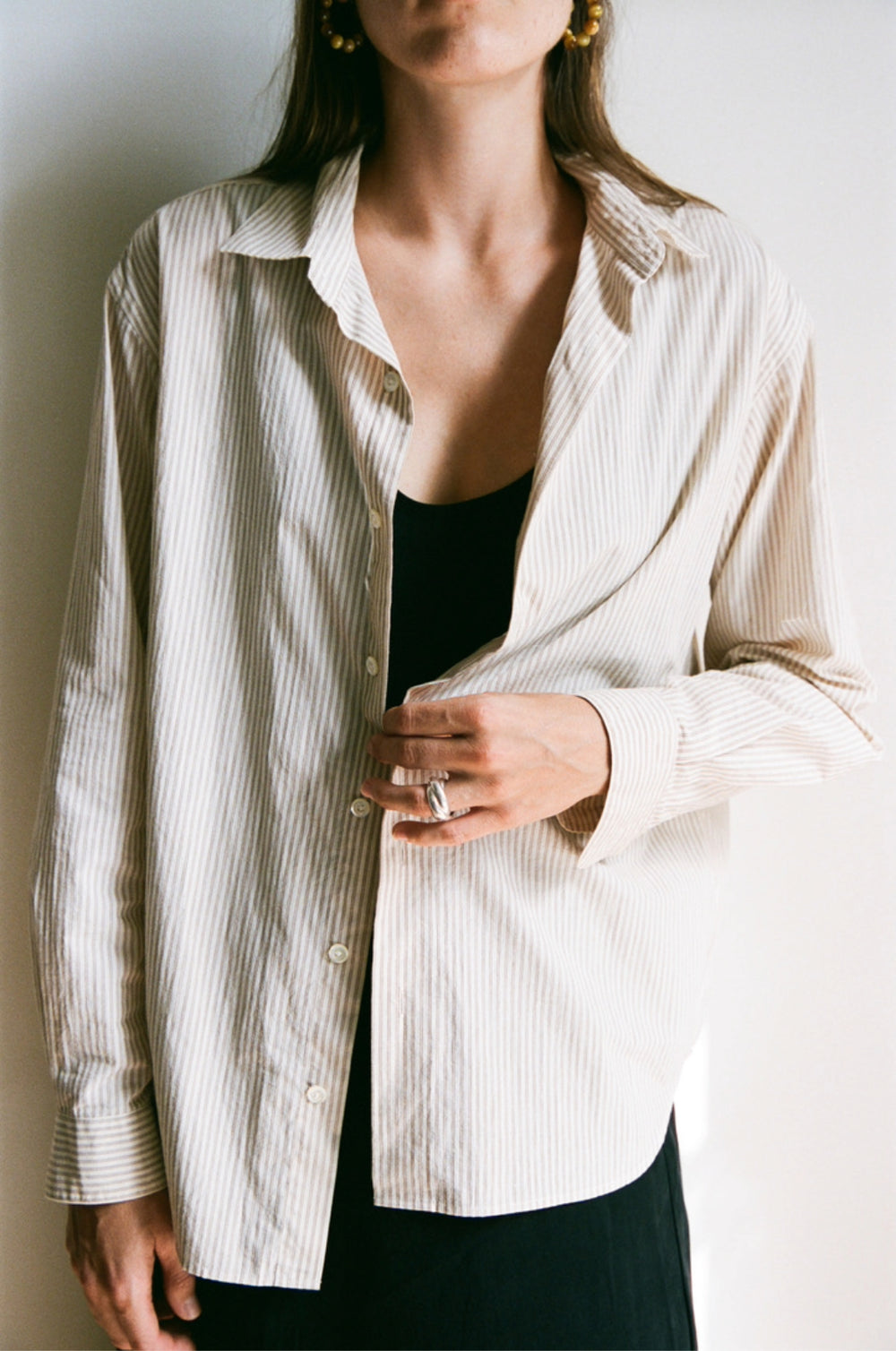 Noble Shirt in Russet Stripe